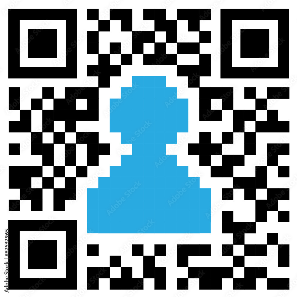 "PROFILE" QR CODE (account settings options access connection) Stock ...