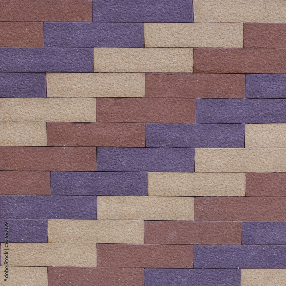 Colorful tiles wall decoration Stock Photo | Adobe Stock
