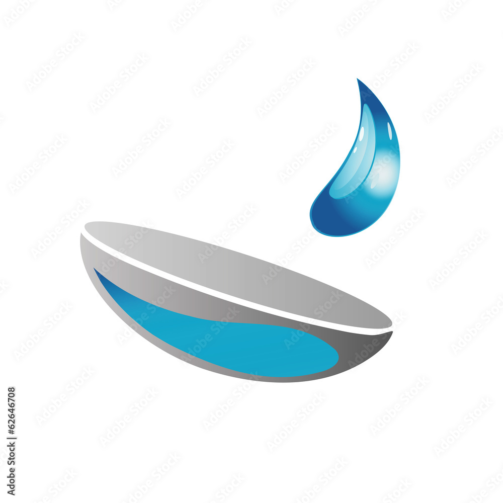 Contact lens business logo vector de Stock | Adobe Stock