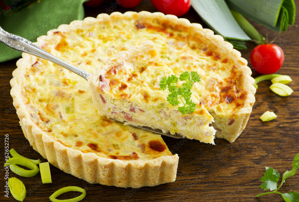 quiche Lorraine Stock Photo | Adobe Stock