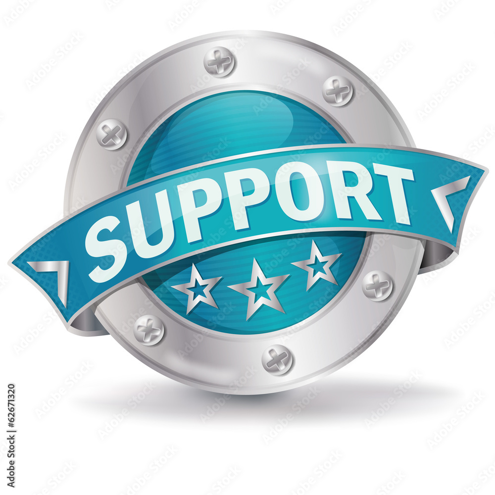 Button Support Stock-Vektorgrafik | Adobe Stock