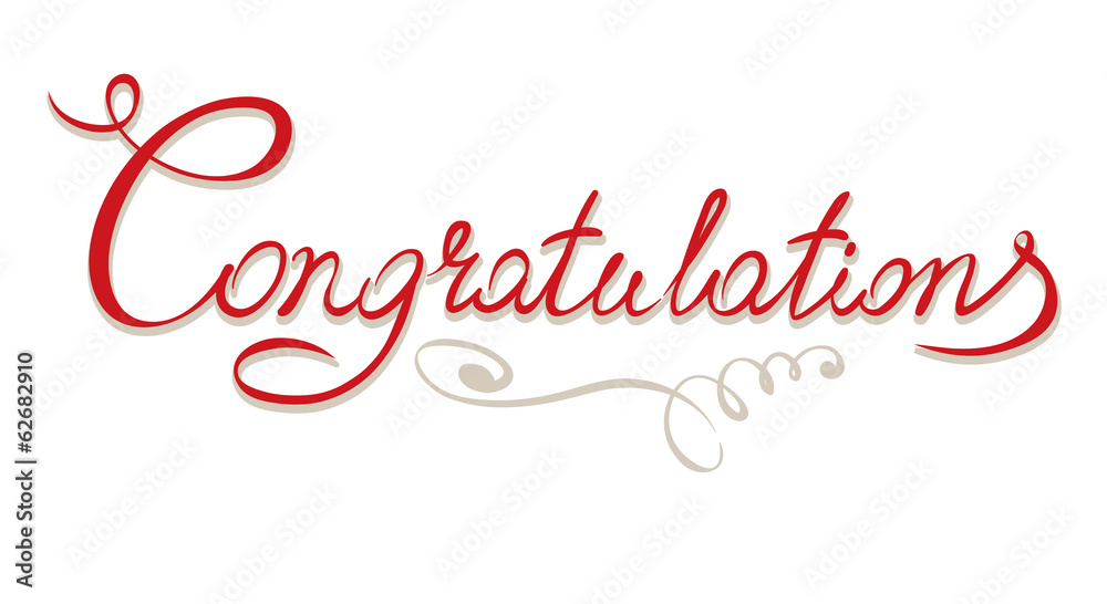 Title - congratulations Stock Vector | Adobe Stock