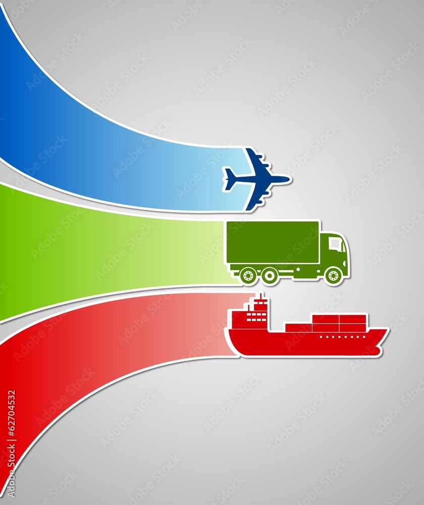 Color of logistics Stock Illustration | Adobe Stock