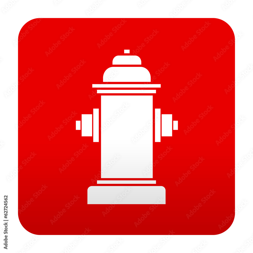 Etiqueta tipo app roja simbolo hidrante Stock Illustration | Adobe Stock