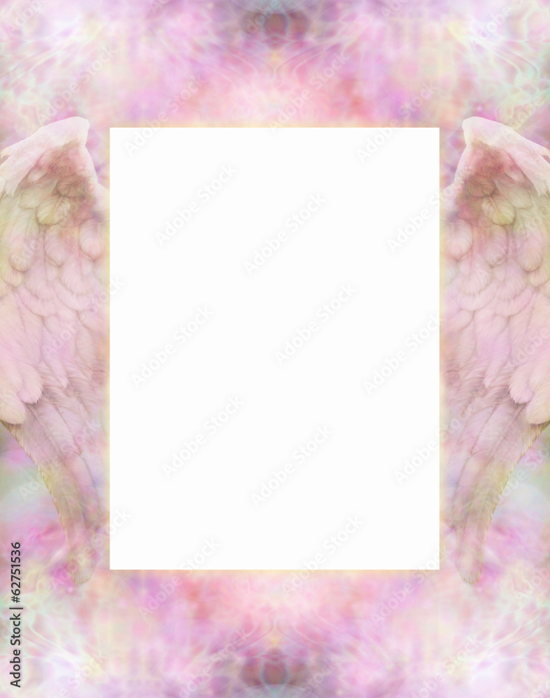 Angel Wings soft frame border Stock Illustration | Adobe Stock