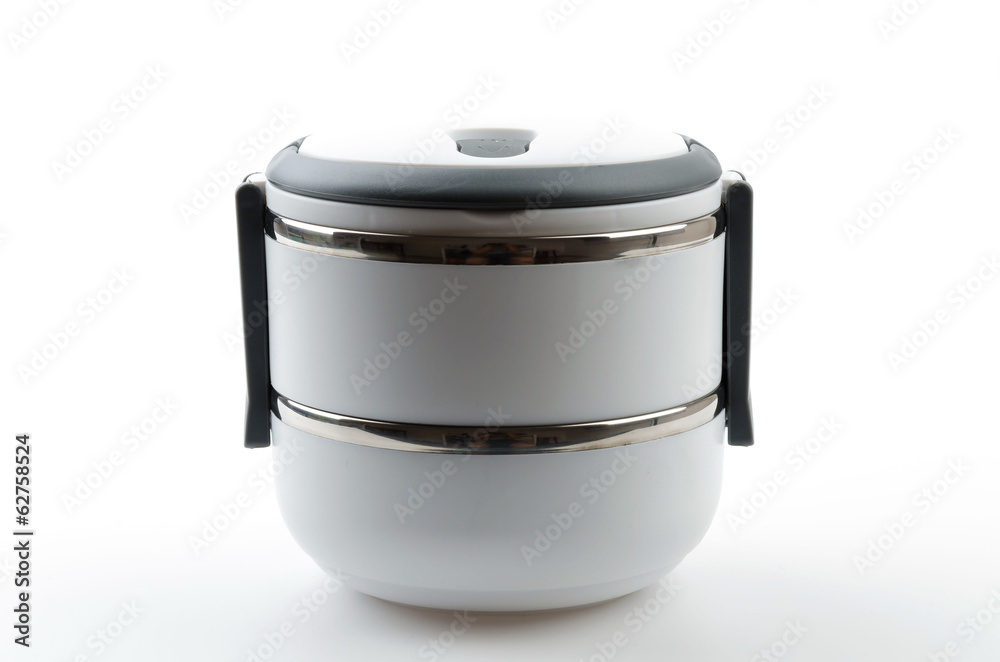 Tiffin isolated white background Stock Photo | Adobe Stock