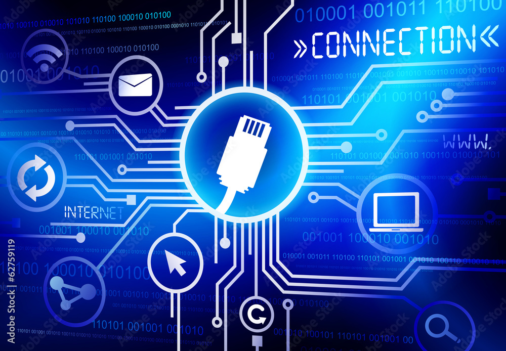 Vector of Connection Themed Images Stock Vector | Adobe Stock