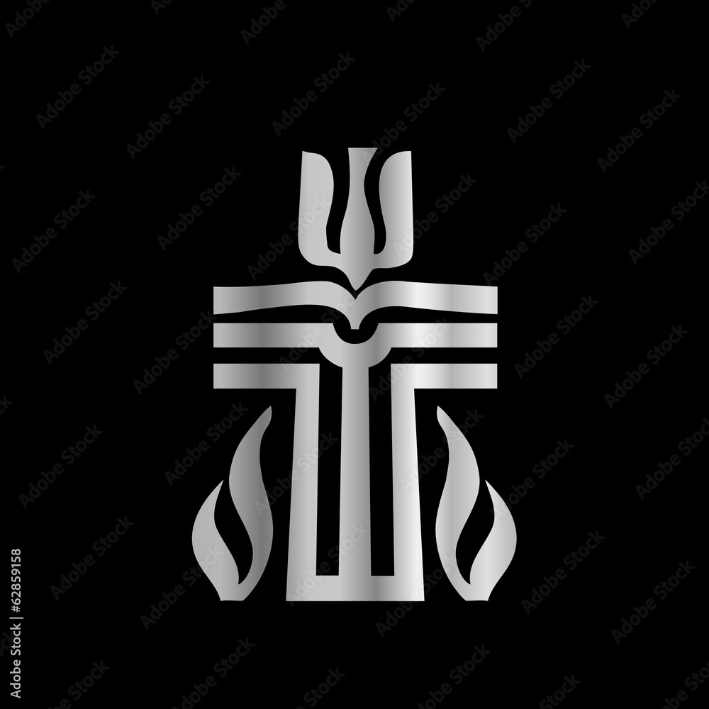 Symbol of Presbyterian religion- Protestant Christianity Stock Vector ...