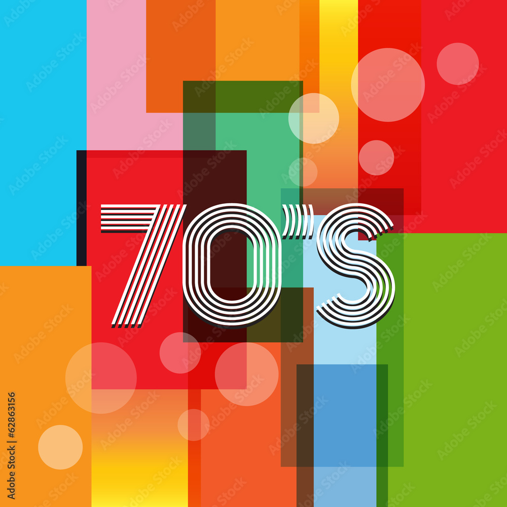 70s Vector Retro Art Background Stock Vector | Adobe Stock