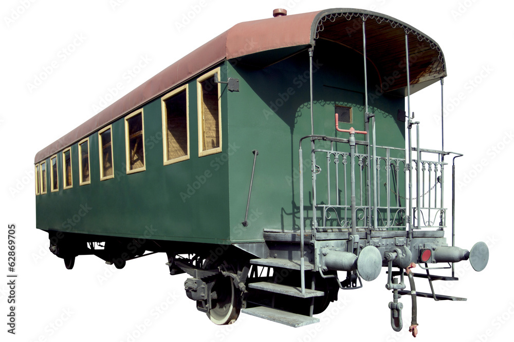 Vintage passenger rail car Stock Photo | Adobe Stock