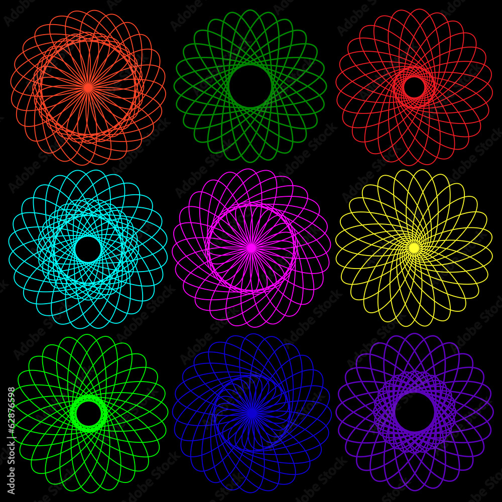 spirograph Stock Vector | Adobe Stock