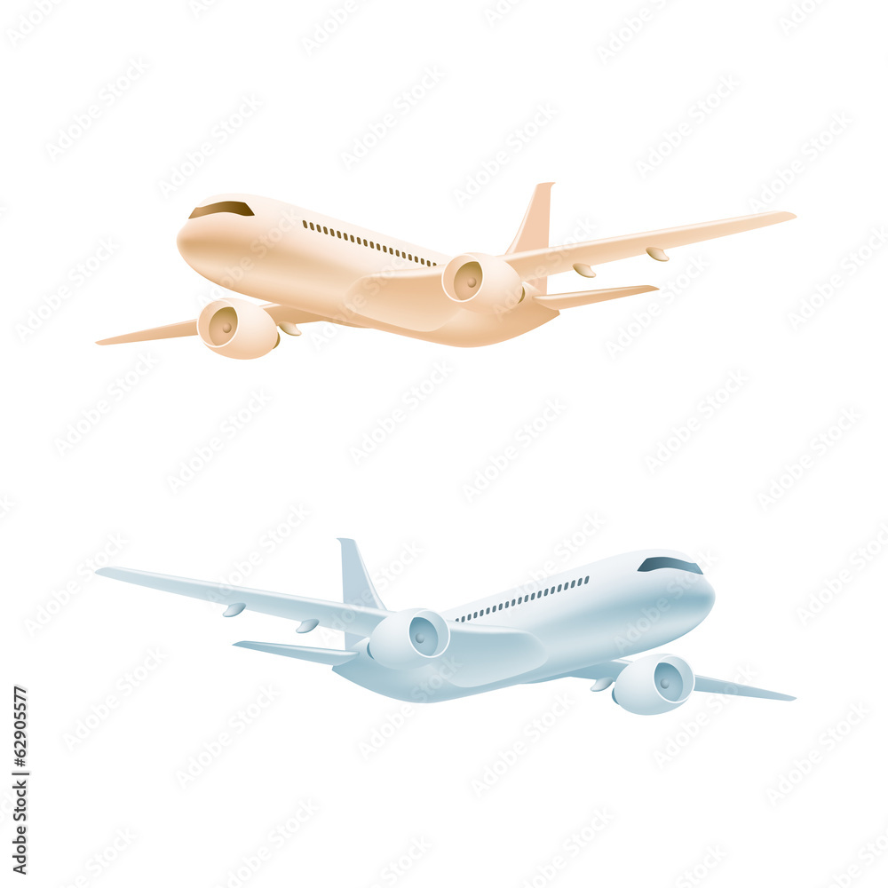Aircraft. Vector illustration Stock Vector | Adobe Stock