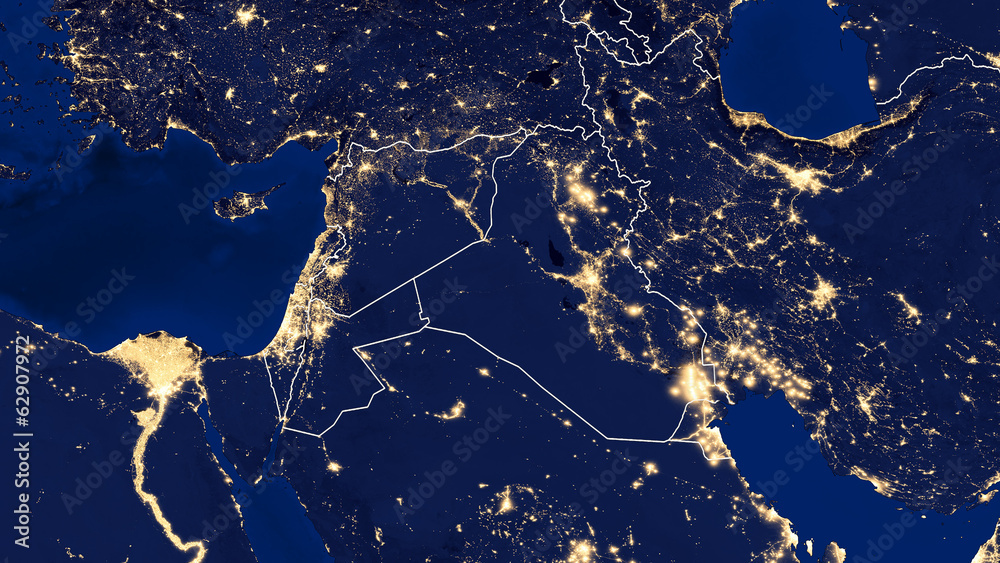Middle East - Night - 02 Stock-Illustration | Adobe Stock