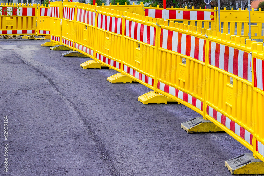 Absperrung Baustelle Stock-Foto | Adobe Stock