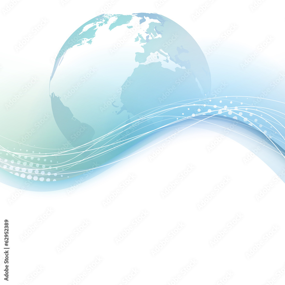 Earth globe over bright colorful background Stock Vector | Adobe Stock