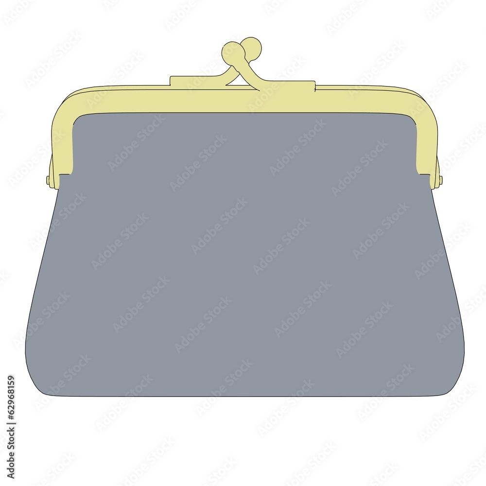 cartoon illustration of purse Stock Illustration | Adobe Stock