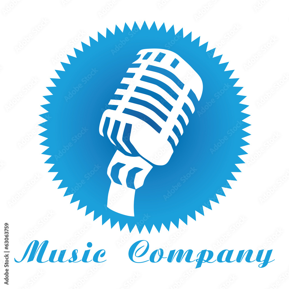 microphone logo vector Stock Vector | Adobe Stock