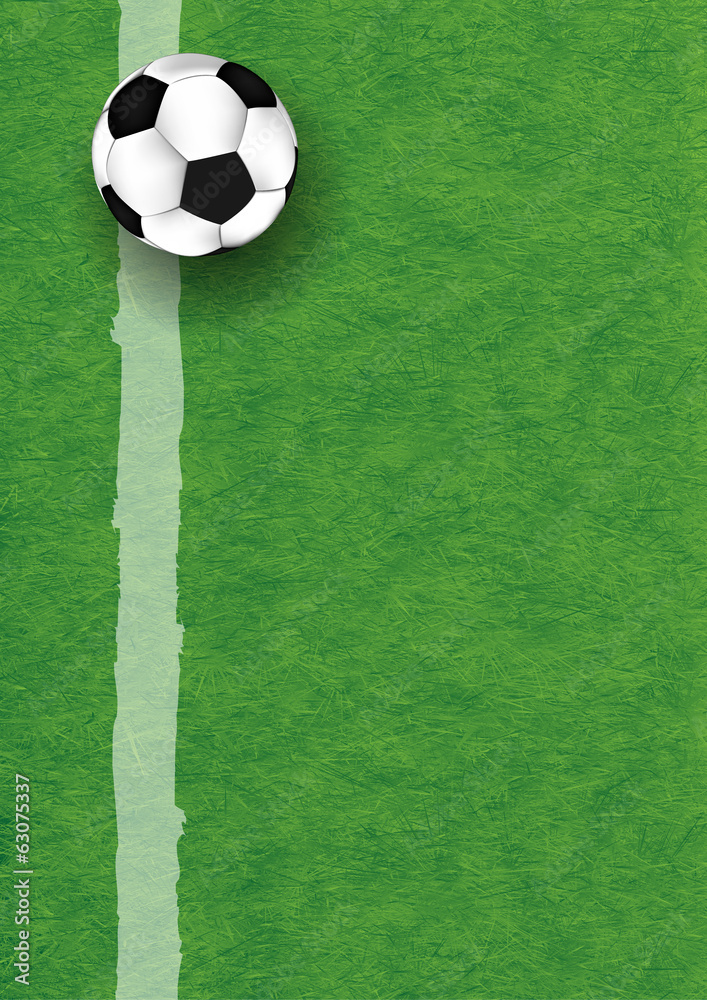 Soccer football field stadium grass line ball background texture Stock ...