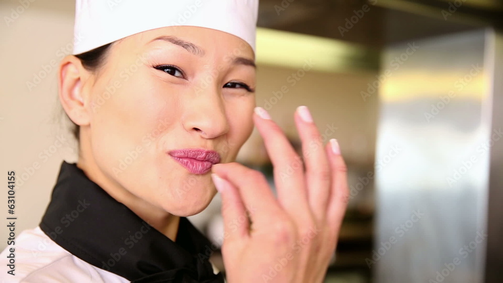 Happy chef smiling at camera Stock Video | Adobe Stock