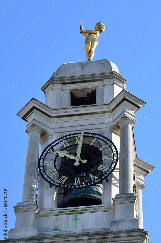Town Hall clock detail Stock Photo | Adobe Stock