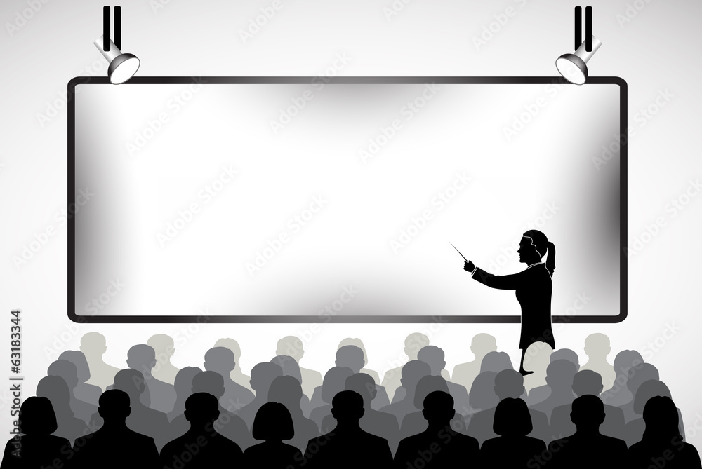 silhouette of a businessman holding training Stock Vector | Adobe Stock