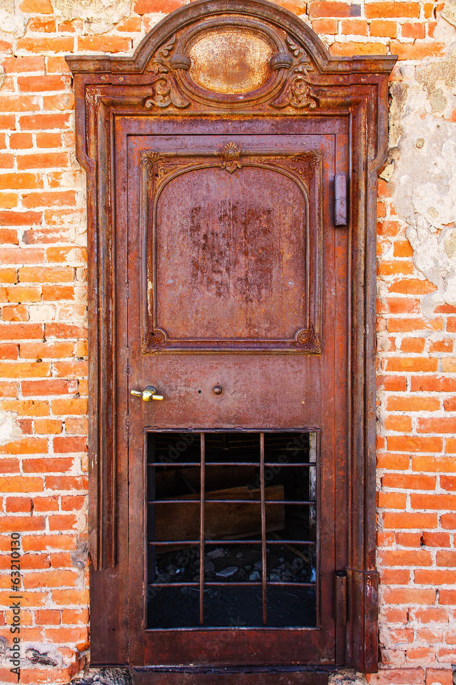 Ghost Town Jailhouse Rusted Patina Door Stock Photo | Adobe Stock