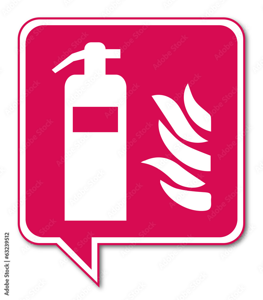 Logo extincteur. Stock Vector | Adobe Stock