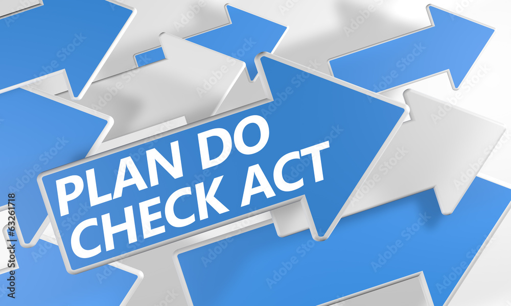 Plan Do Check Act Stock Illustration | Adobe Stock