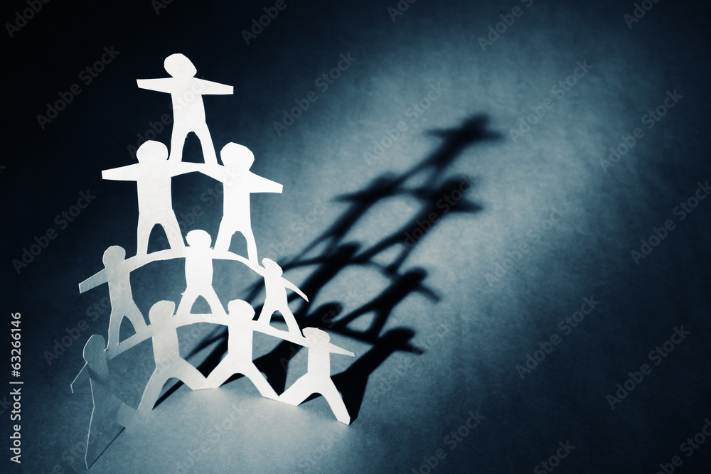 Human team pyramid leadership teamwork together Stock Photo | Adobe Stock