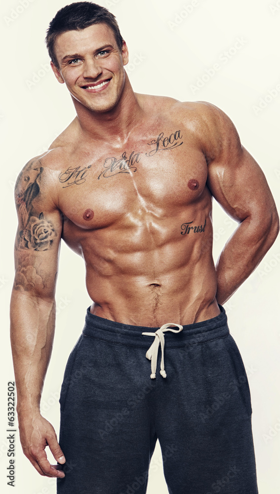 Image of muscle man Stock Photo | Adobe Stock