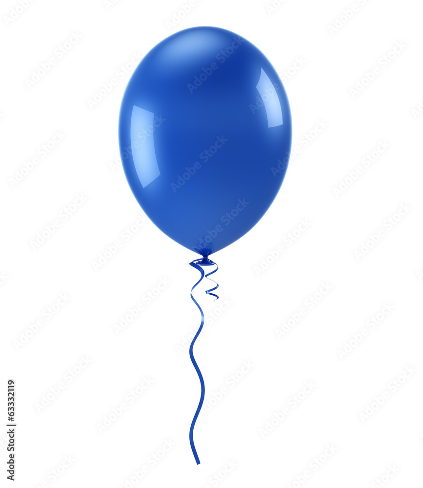 Blue Balloon Stock Illustration | Adobe Stock