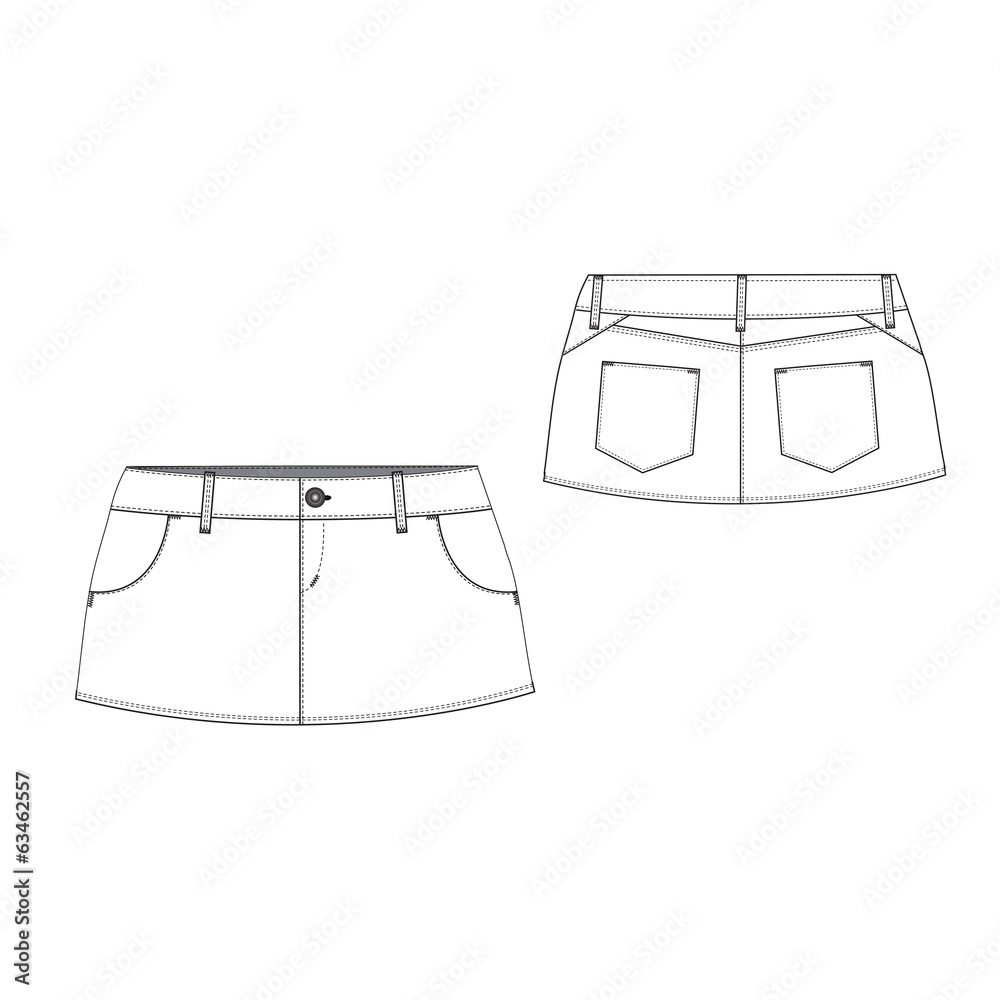 Sexy Mini Skirt Stock Vector Adobe Stock
