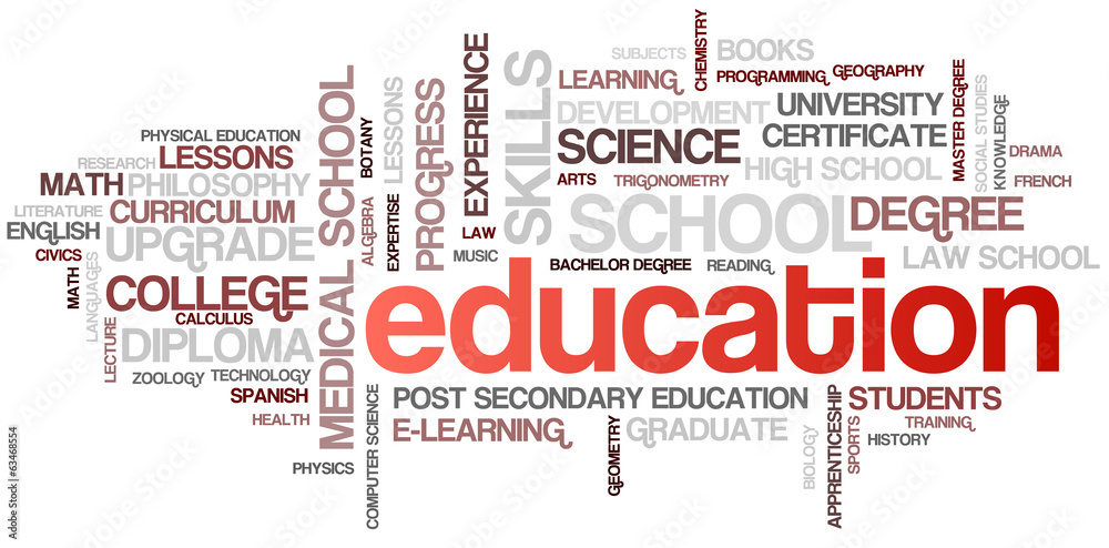 Education Word Cloud Bubble Tags Tree Detailed Vector Stock Vector ...