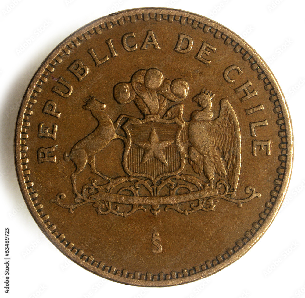 Escudo de Chile Coat of arms of Chile チリの国章 Stock Photo | Adobe Stock