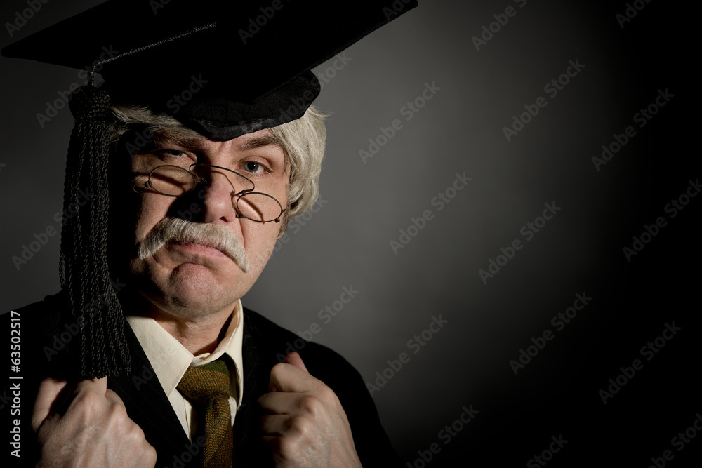 Grumpy Old Style English Headmaster Stock Photo | Adobe Stock