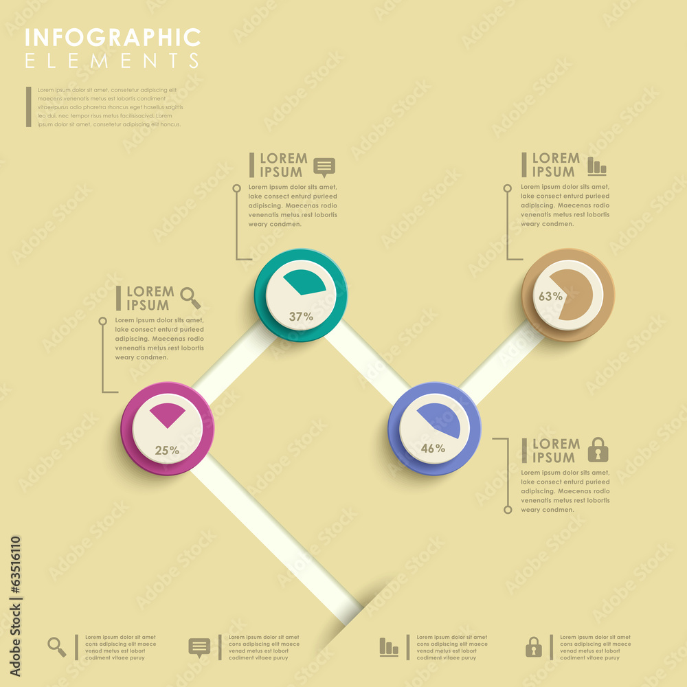 abstract pie chart infographics Stock Vector | Adobe Stock