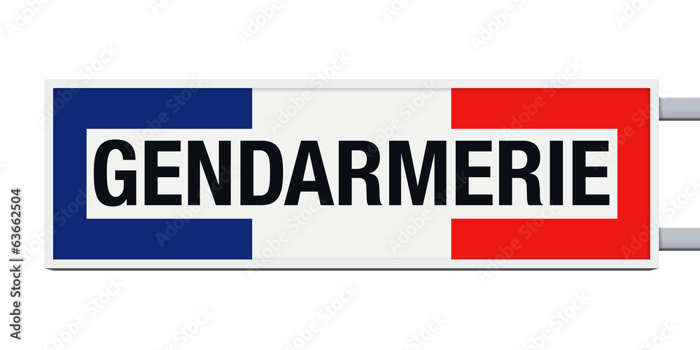 Vecteur Stock Panneau - Gendarmerie | Adobe Stock