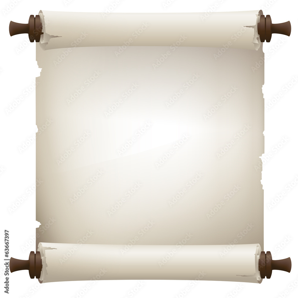 old paper banner , vector drawing Stock Vector | Adobe Stock