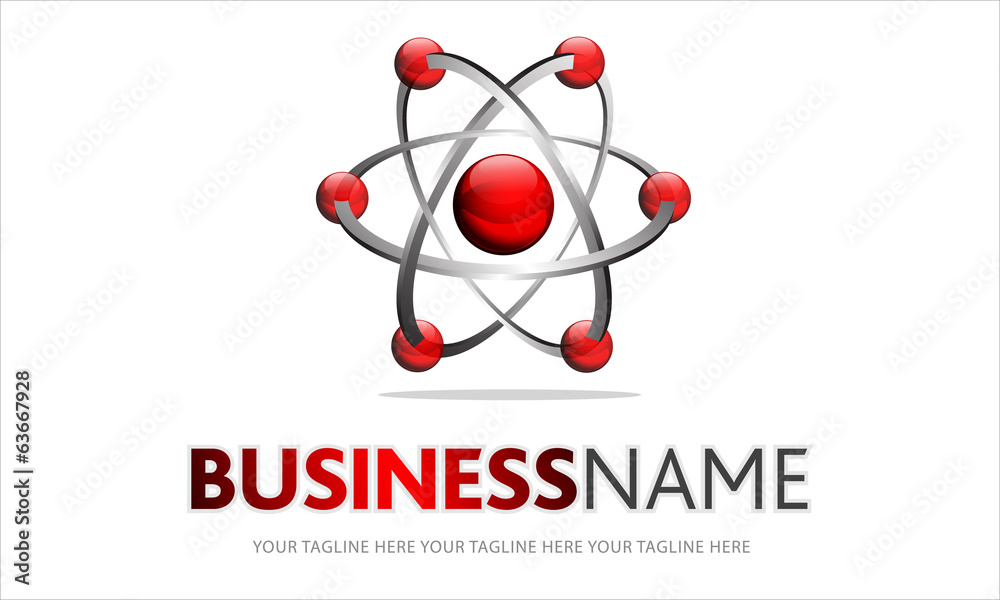 logo atomo Stock Vector | Adobe Stock
