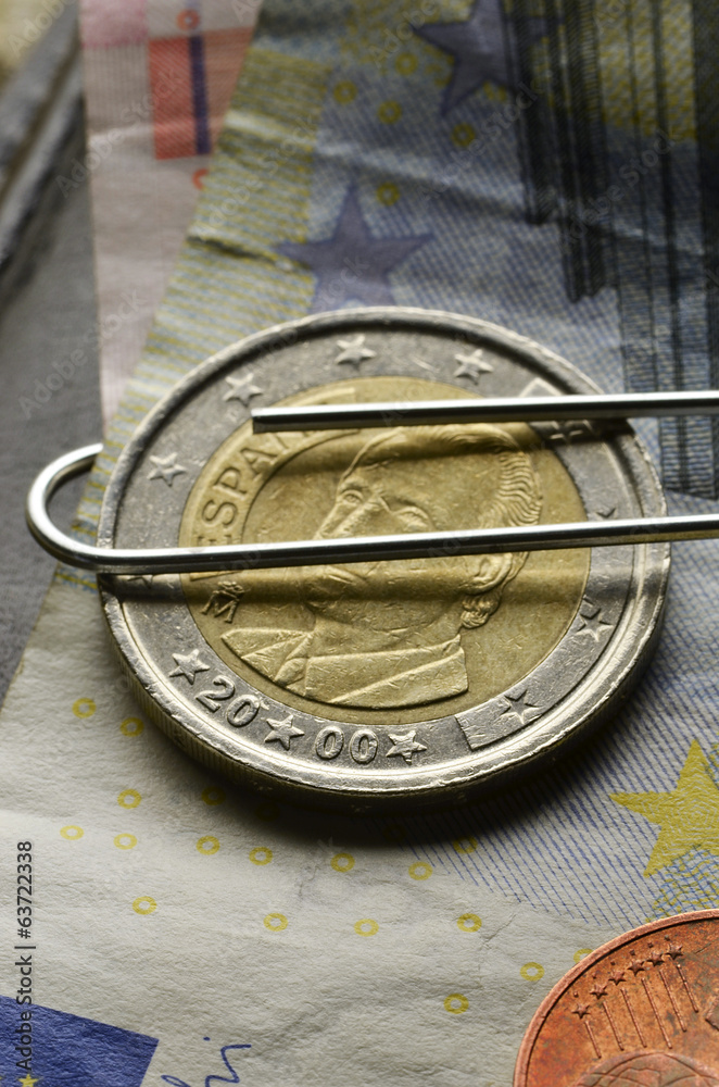 Monedas de euro de España Spanish euro coins Stock Photo | Adobe Stock