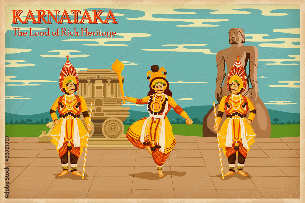 Culture of Karnataka Stock Vector | Adobe Stock