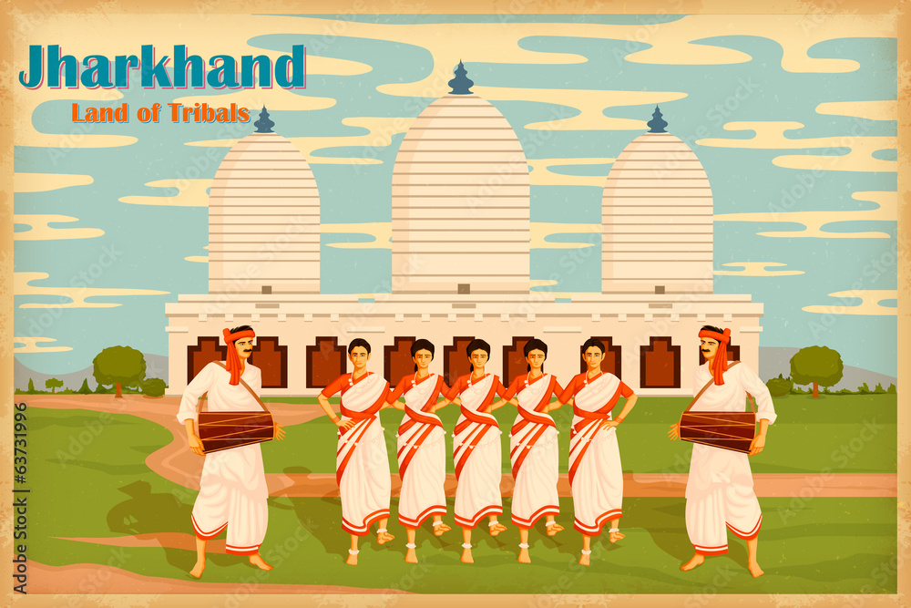 Culture of Jharkhand Stock Vector | Adobe Stock