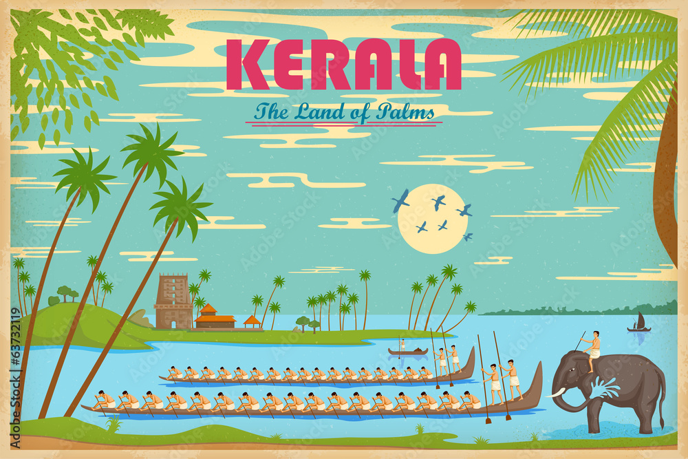 Culture of Kerala Stock Vector | Adobe Stock