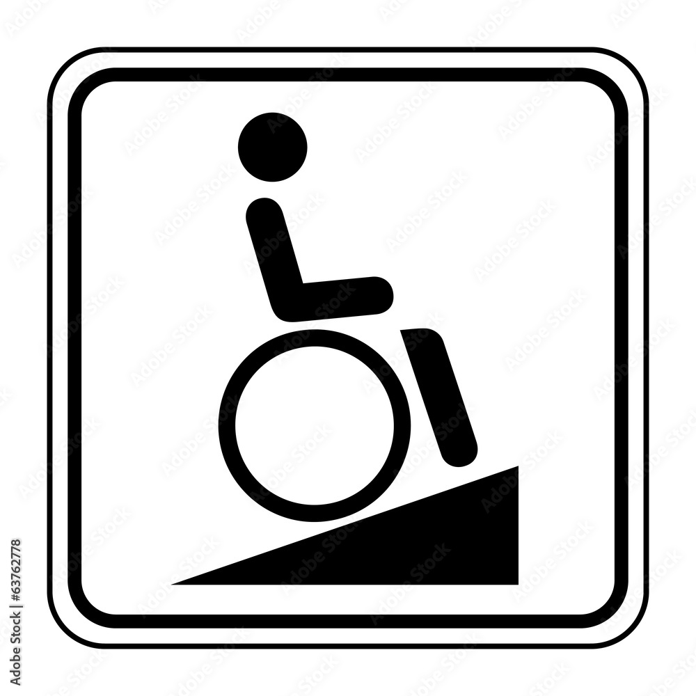 Logo rampe d'accès. Stock Vector | Adobe Stock