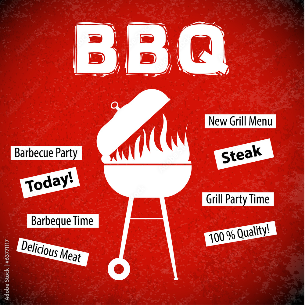BBQ menu background for restaurant. Stock Vector | Adobe Stock
