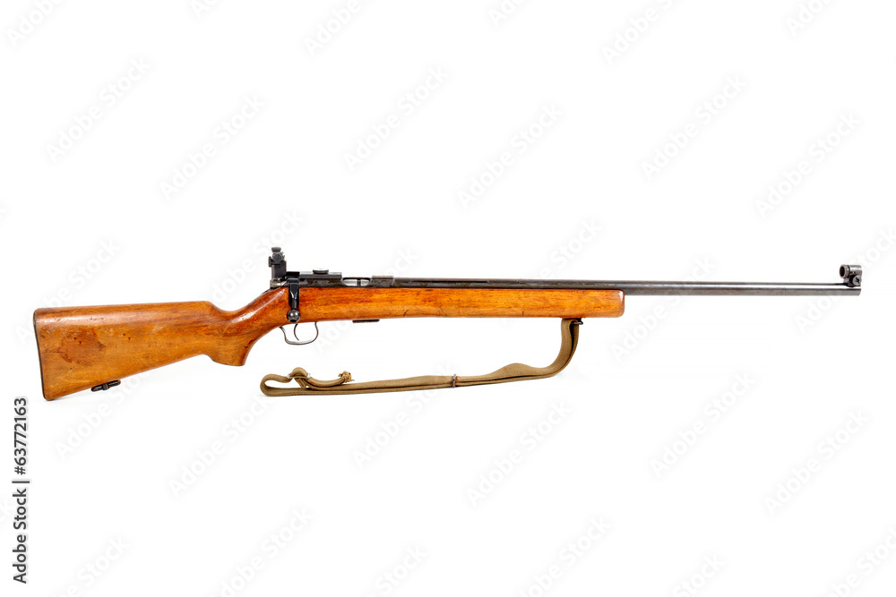 old bolt action rifle isolated Stock Photo | Adobe Stock