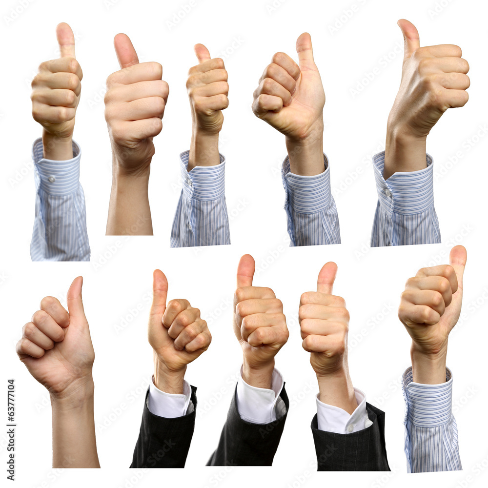 Daumen Hoch Kollektion Stock Photo | Adobe Stock