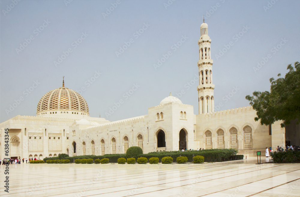 Oman. Great mosque of Sultan Qaboos Stock Photo | Adobe Stock