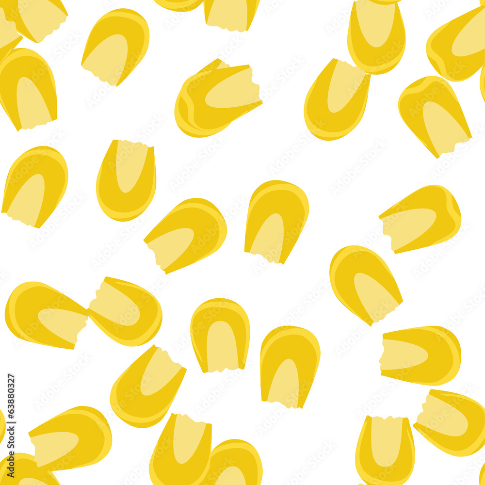Corn Kernel Seamless Pattern Stock Vector | Adobe Stock