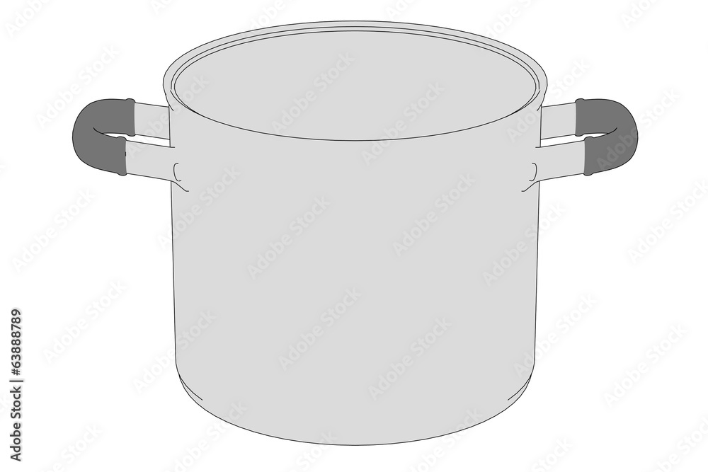 cartoon illustration of pot Stock Illustration | Adobe Stock